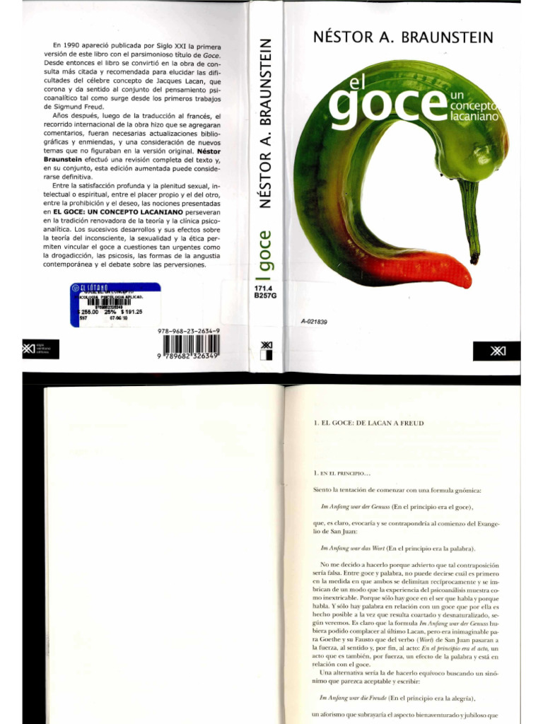 Braunstein N - El Goce - Cap. 1 | PDF