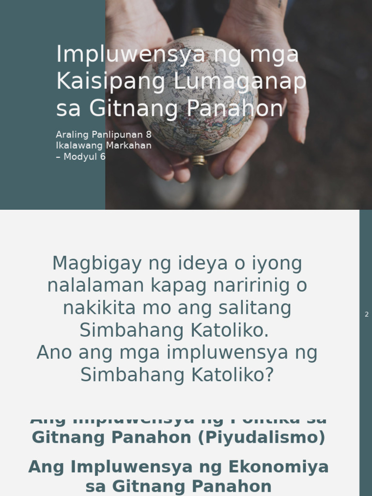 Q2 AP8 Impluwensya | PDF