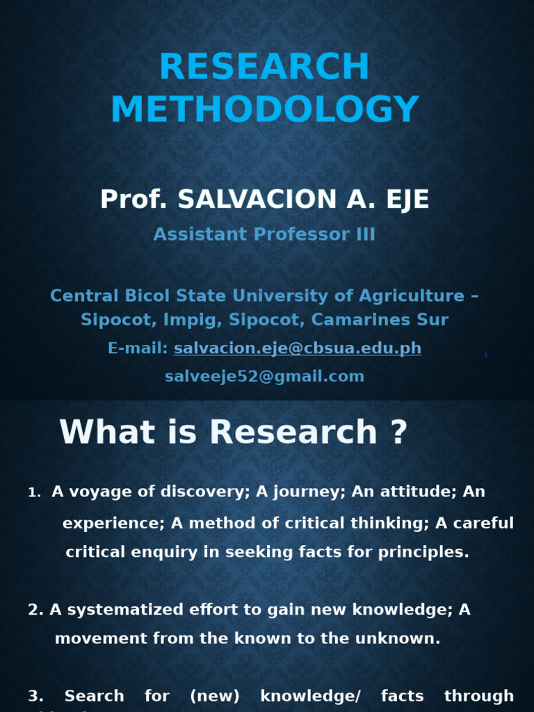 Foundation of Research Methodology | PDF | Survey Methodology | Experiment