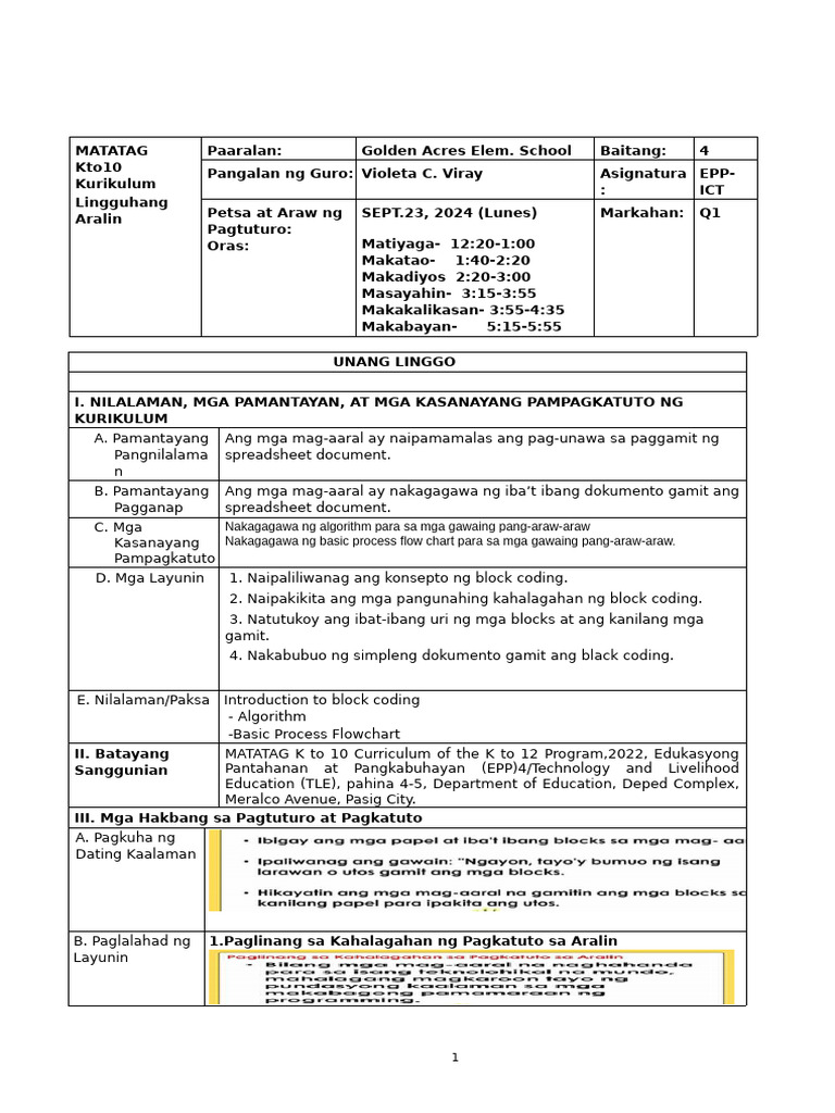EPP4 Q1 WEEK - 8 Day1-4 | PDF