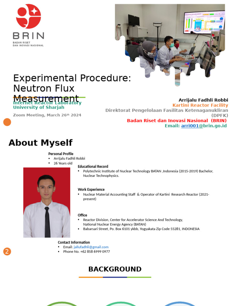 Neutron Flux Measurement - Sharjah 2024 | PDF