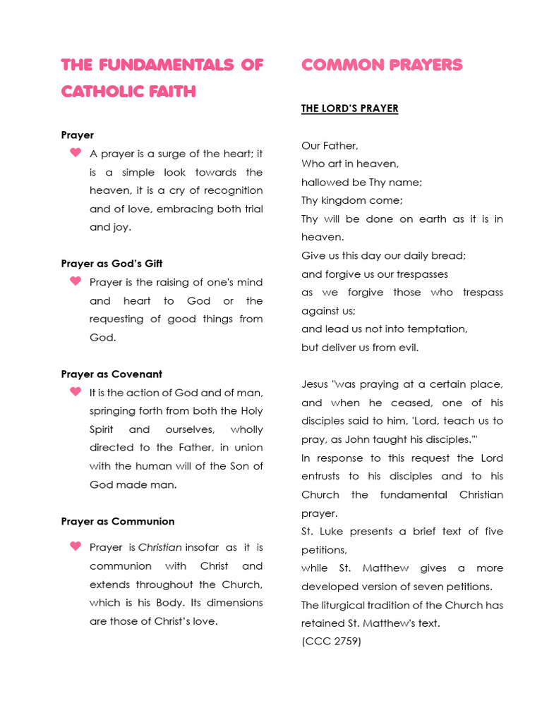 The Fundamentals of Catholic Faith | PDF