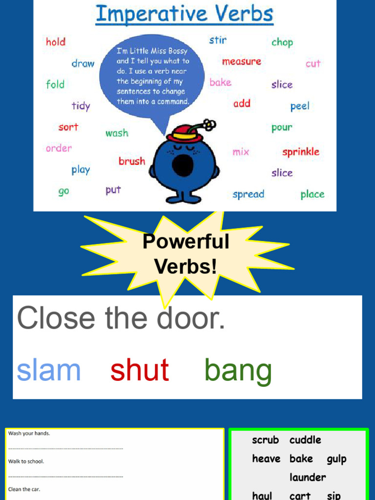 Imperative, Bossy Verbs | PDF