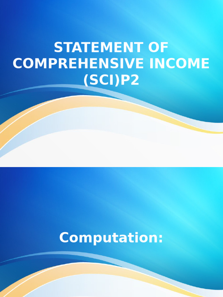 SCI Computation of COGS | PDF