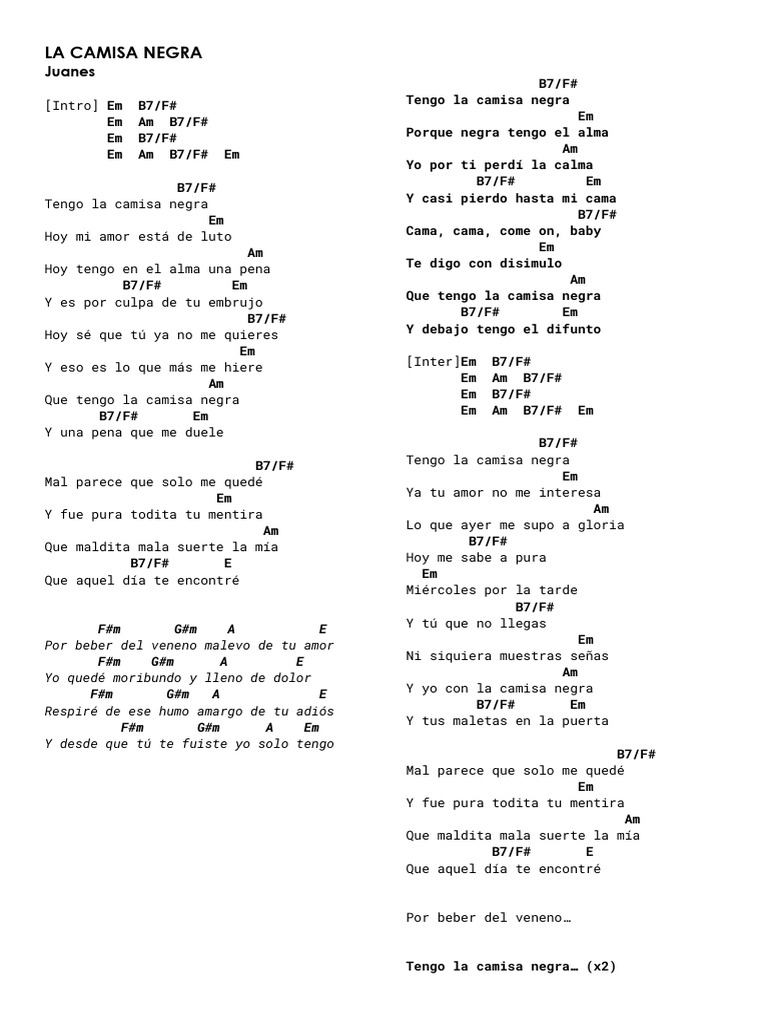 La Camisa Negra | PDF