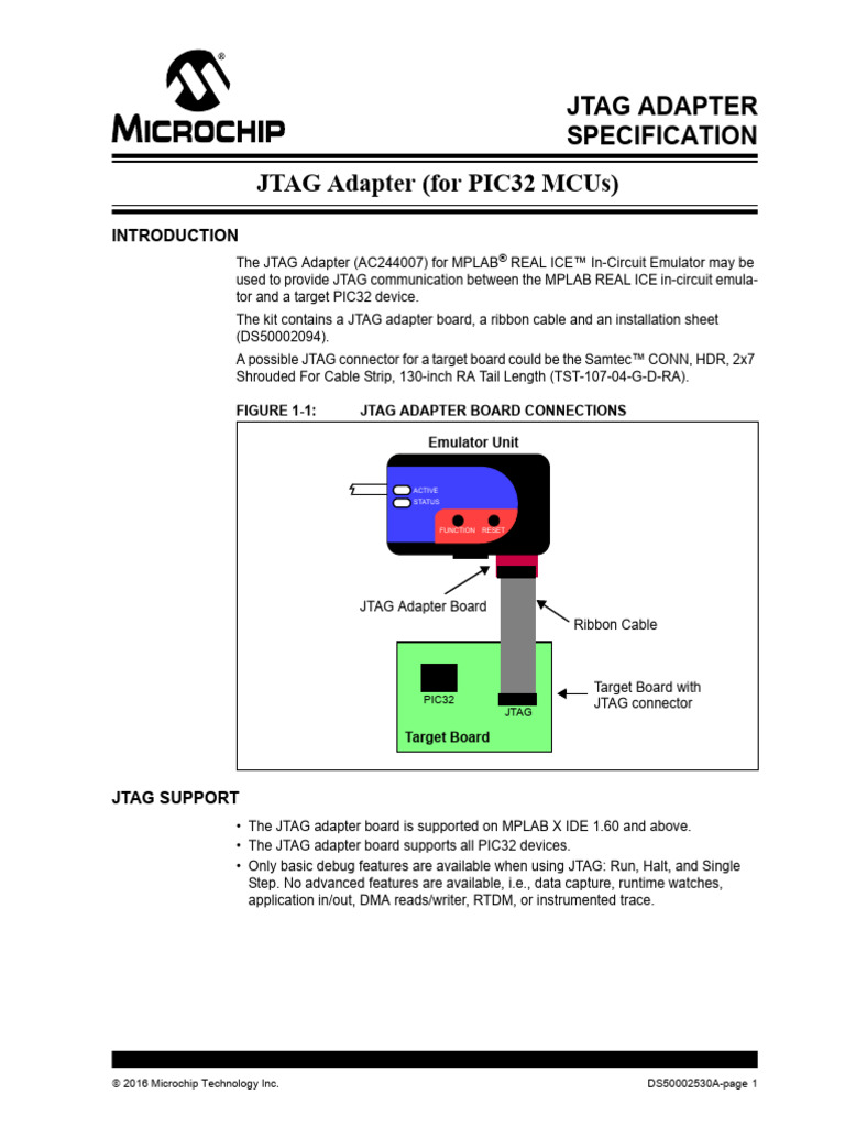 Jtag Adapter (For Pic32 Mcus) | PDF