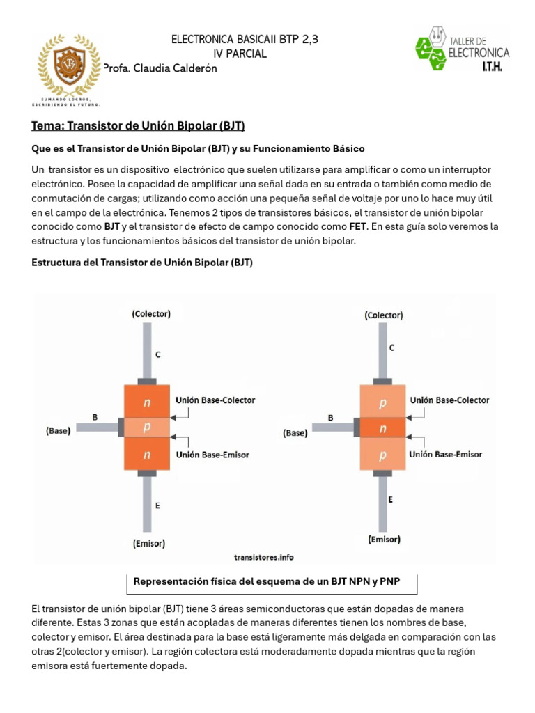 Transistor de Unión Bipolar | PDF