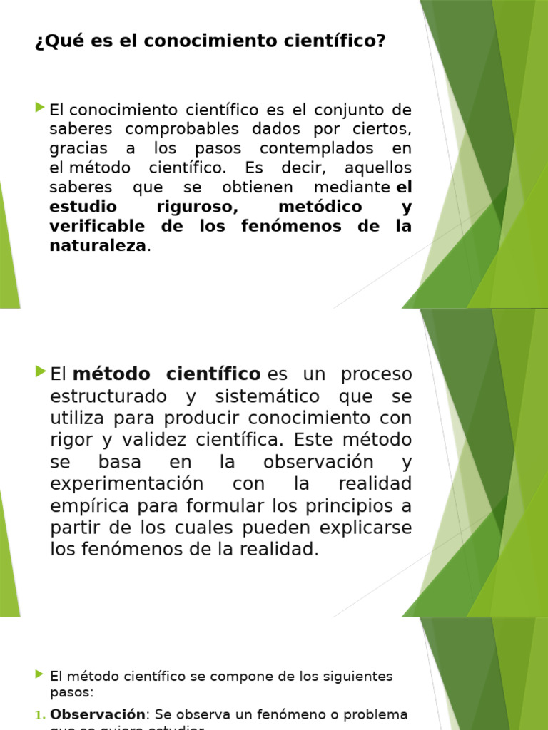 Definición y características del conocimiento científico | PDF | Teoría ...