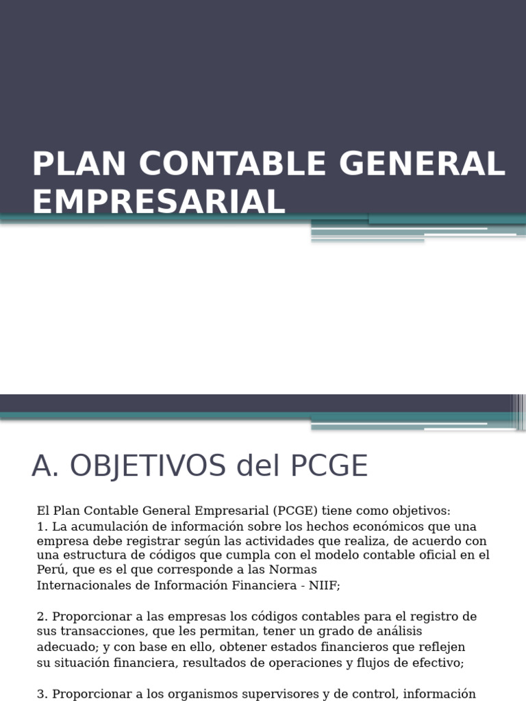 Plan Contable General Empresarial | PDF