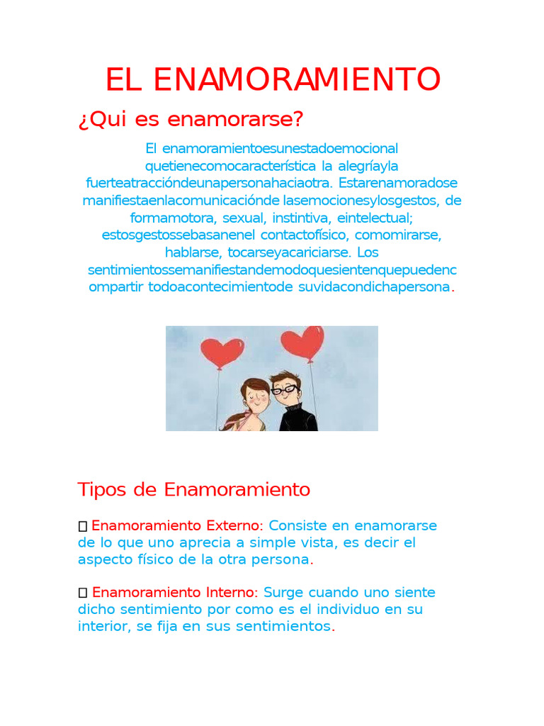 El Enamoramiento 1 | PDF