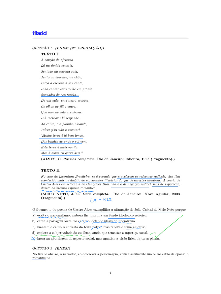 Lista C5, C7 e C9 | PDF