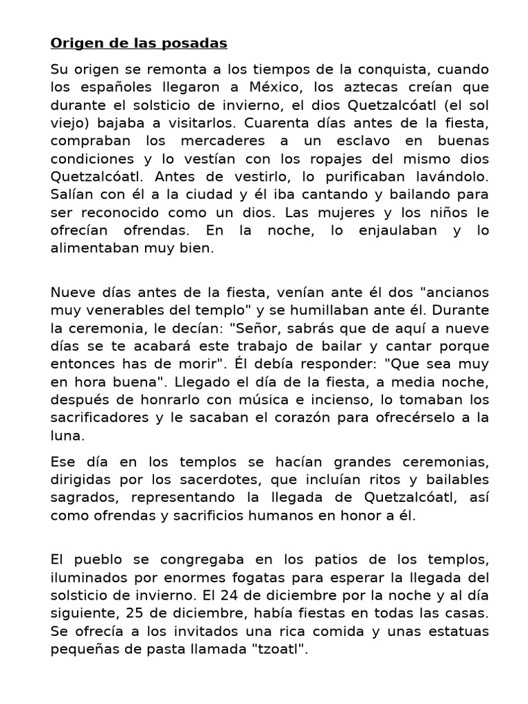 Origen de Las Posadas | PDF