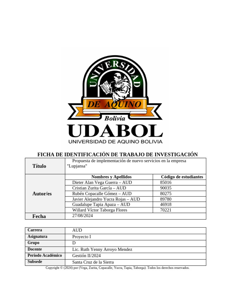 Borrador Del Cap 1 Del Proyecto | PDF