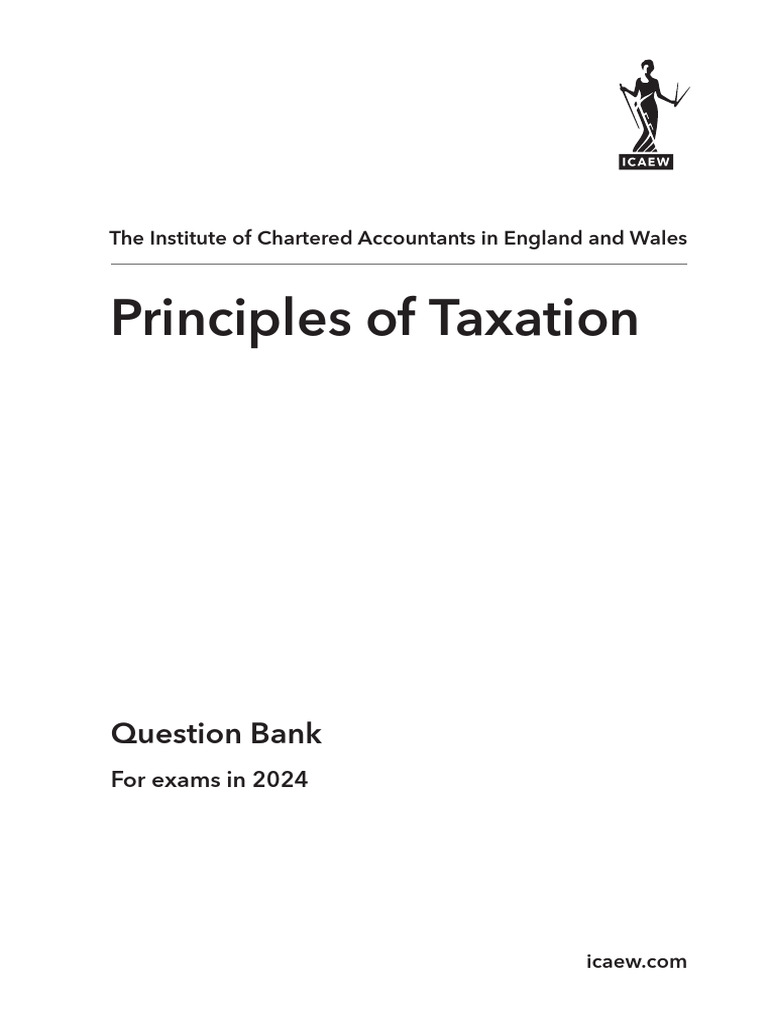 ICAEW 2024 Taxation Question Bank | PDF | Taxes | Income Tax