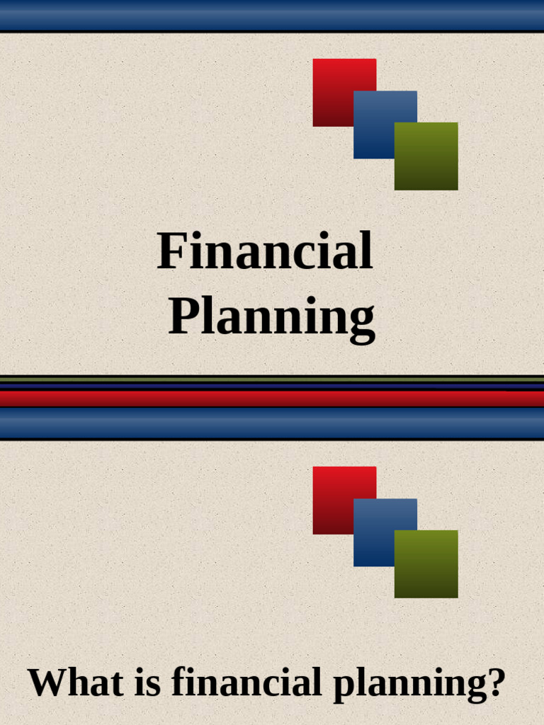 Financial Planning | PDF