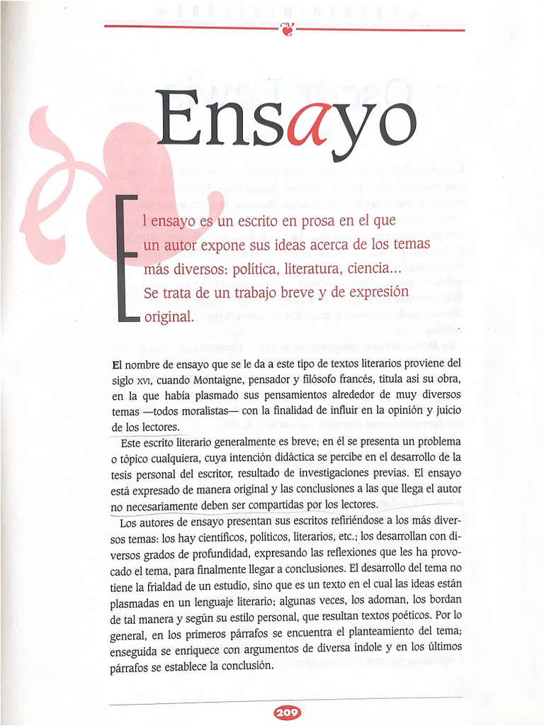 El Ensayo | PDF