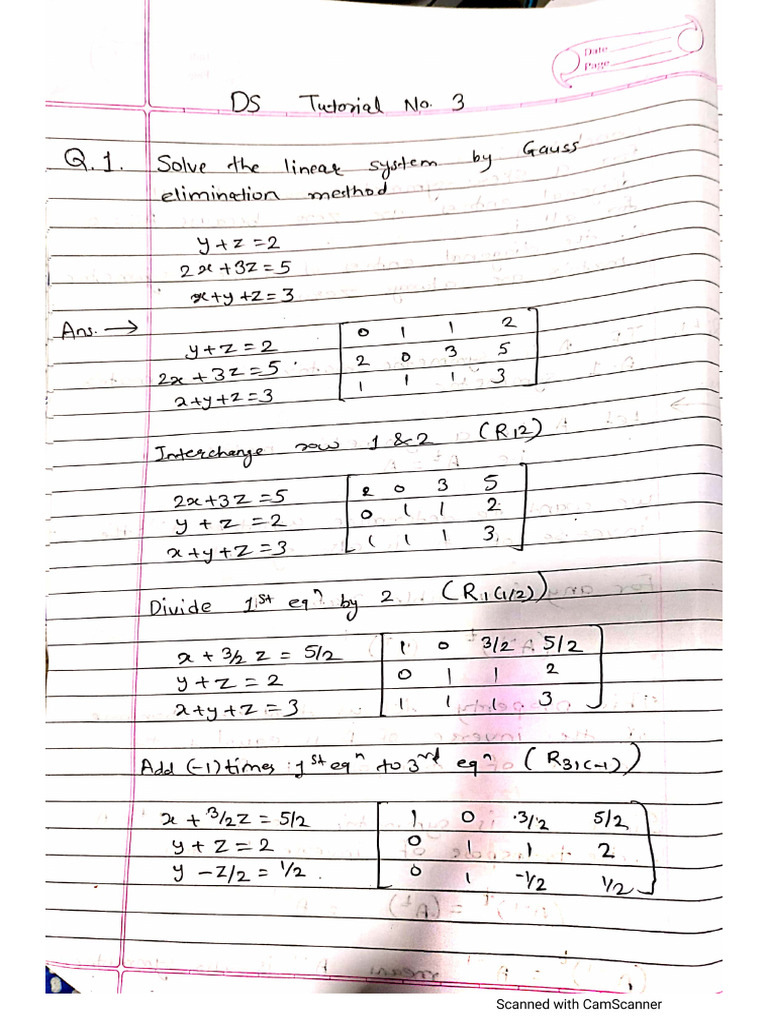 DS Tutorial Number 3 | PDF