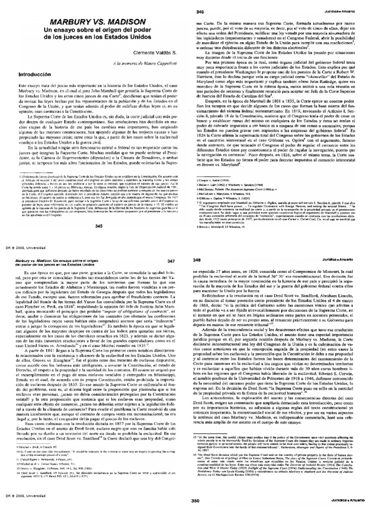 Caso Marbury VRS Madison | PDF