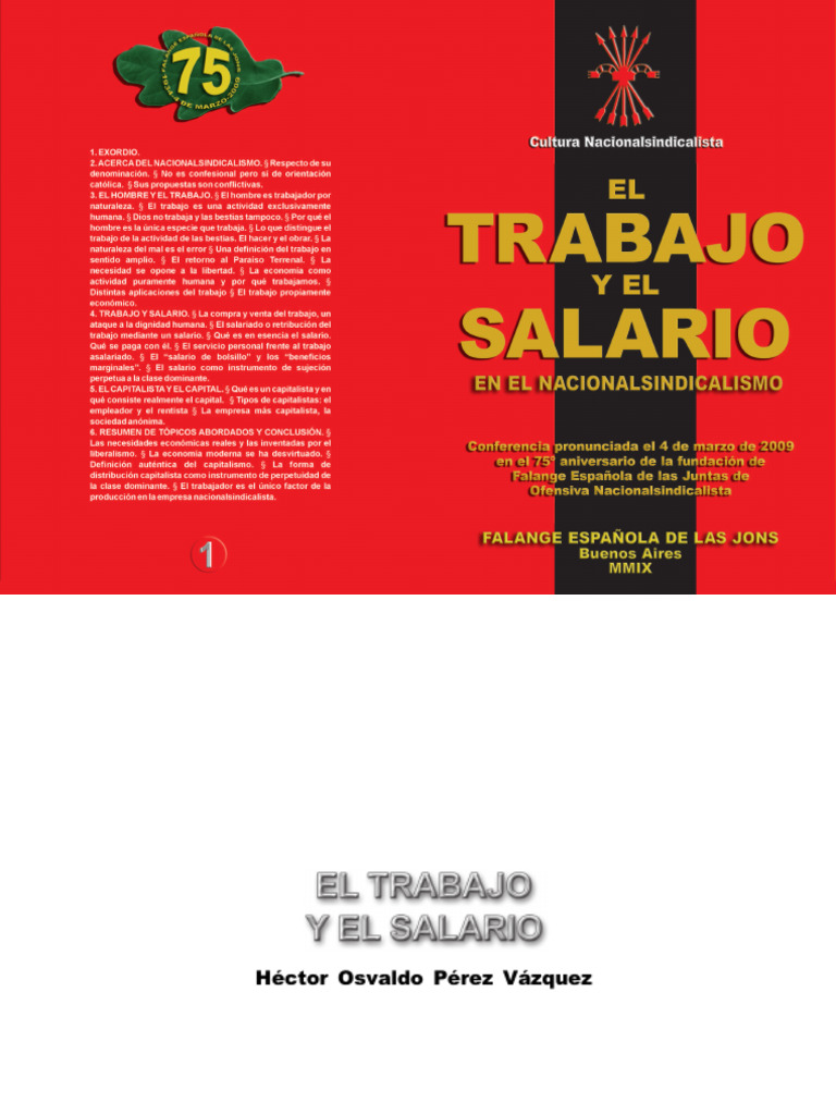El Trabajo y El Salario - Héctor Osvaldo Pérez | PDF | Capitalismo | Política