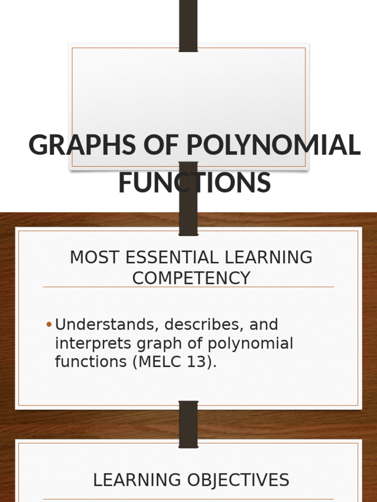 G10 Math Q2 Week 1 - Graph of Polynomial Functions | PDF