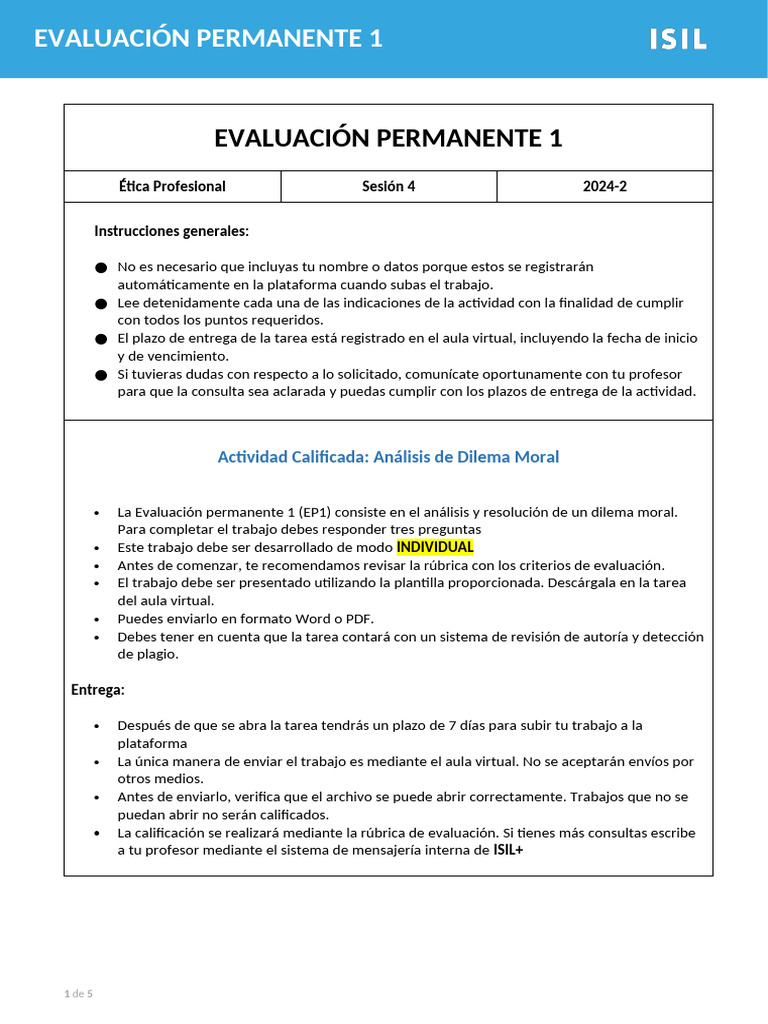 Ep1-Etica Profesional. Herrera Pantoja Giancarlo | PDF