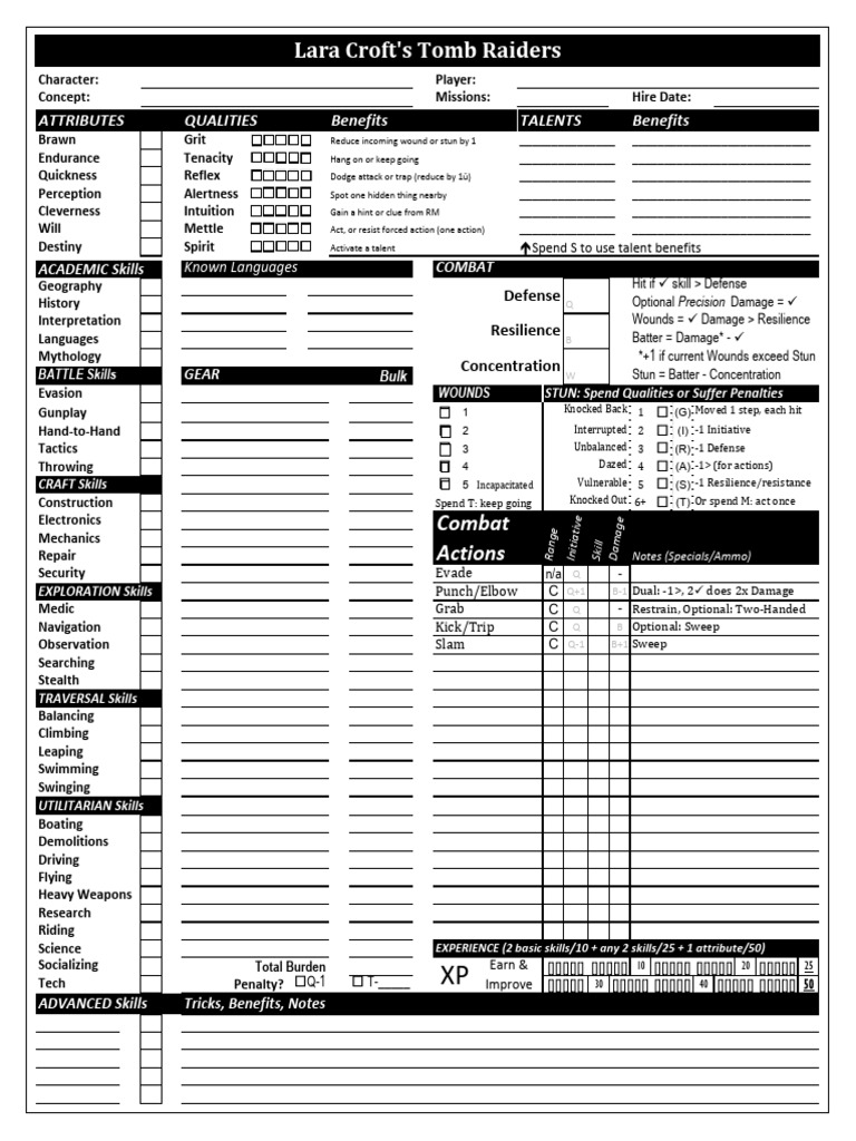 Character Sheet - FINAL | PDF