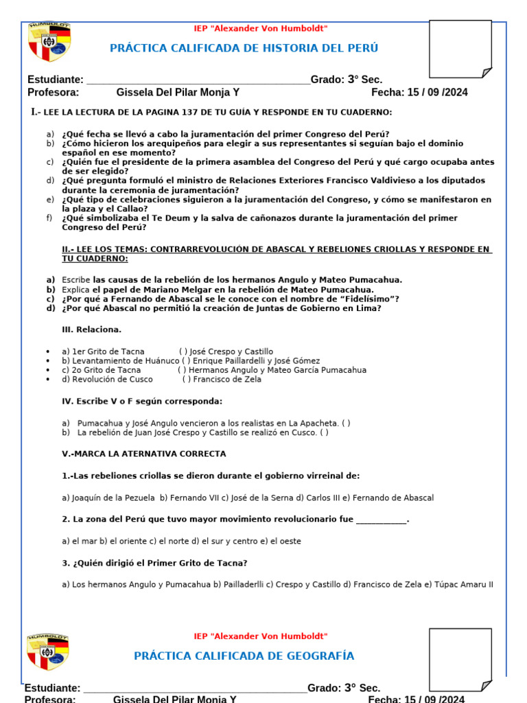 Formato de Examen Vertical | PDF