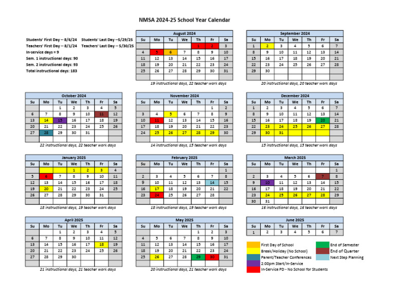 SY2425 Master Calendar GC Approved | PDF