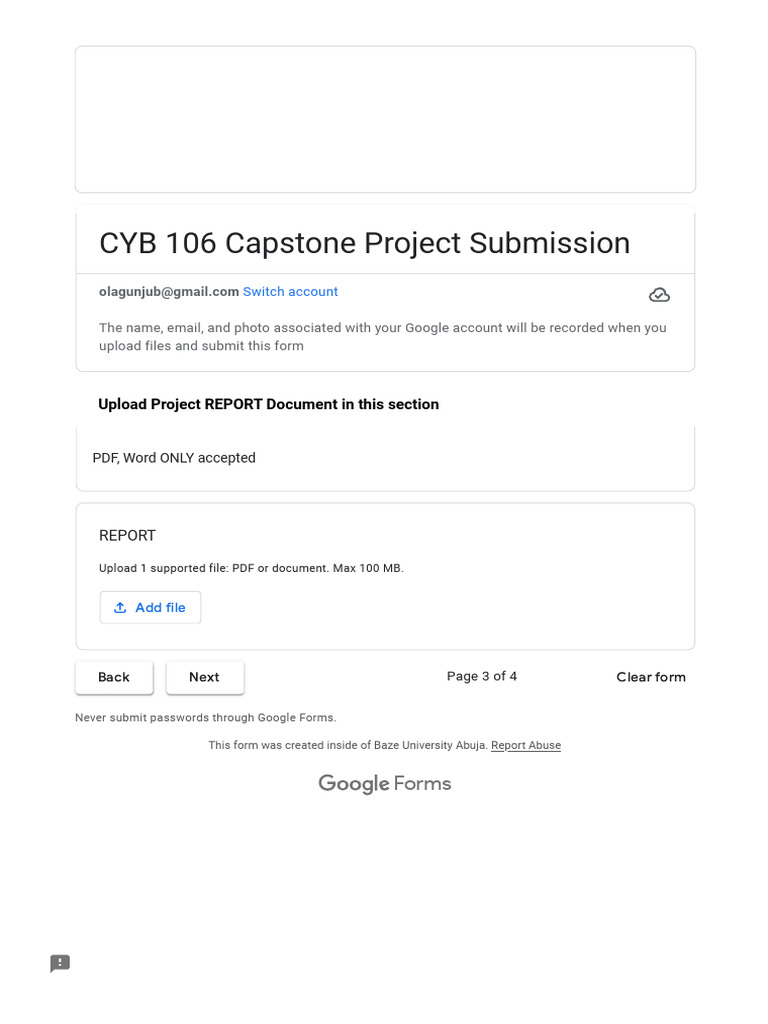 CYB 106 Capstone Project Submission | PDF