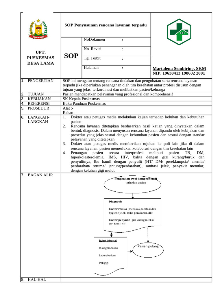 SOP-Penyusunan-Rencana-Layanan-Terpadu1 | PDF