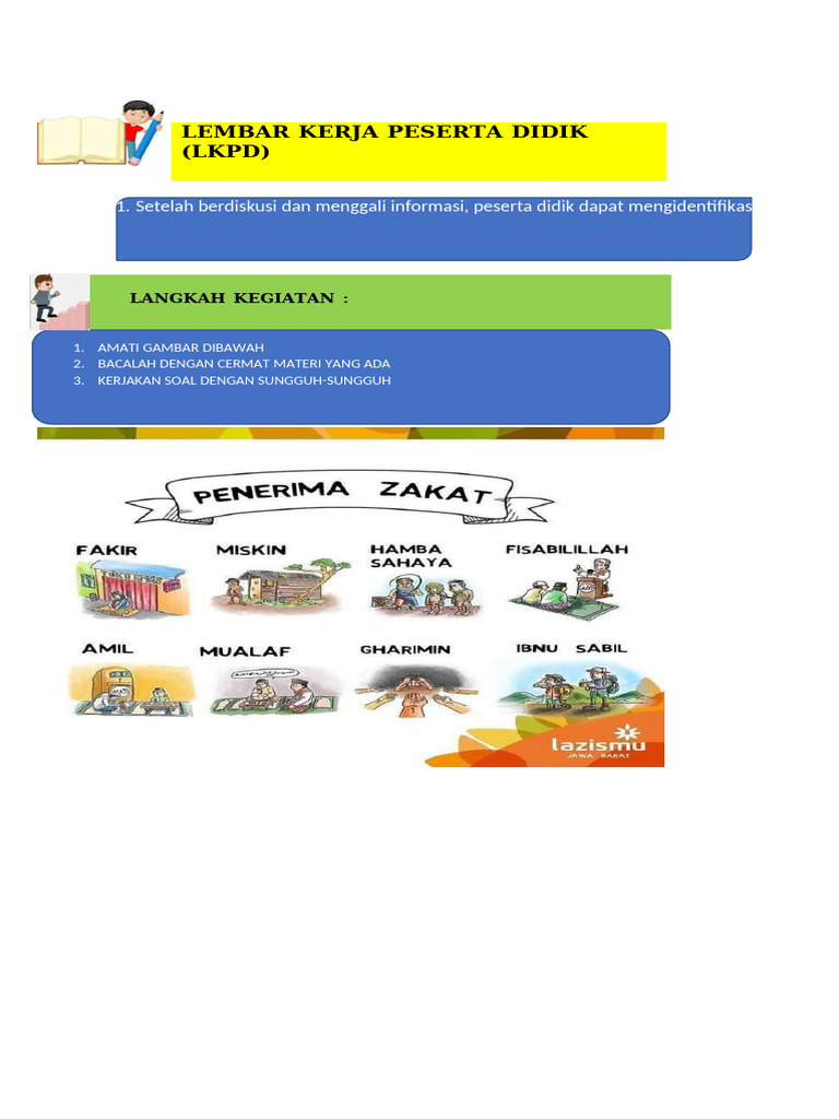 LKPD Mustahik Zakat | PDF