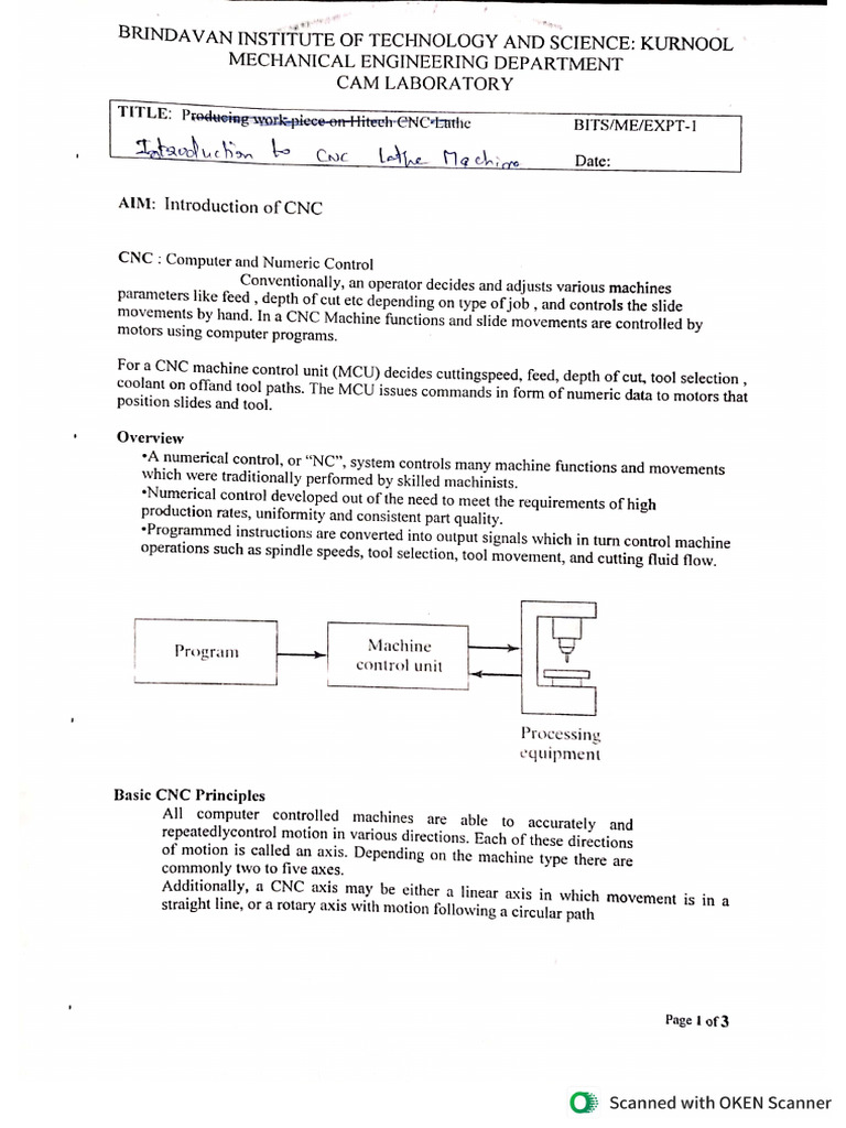 Cam Lab Experiments | PDF