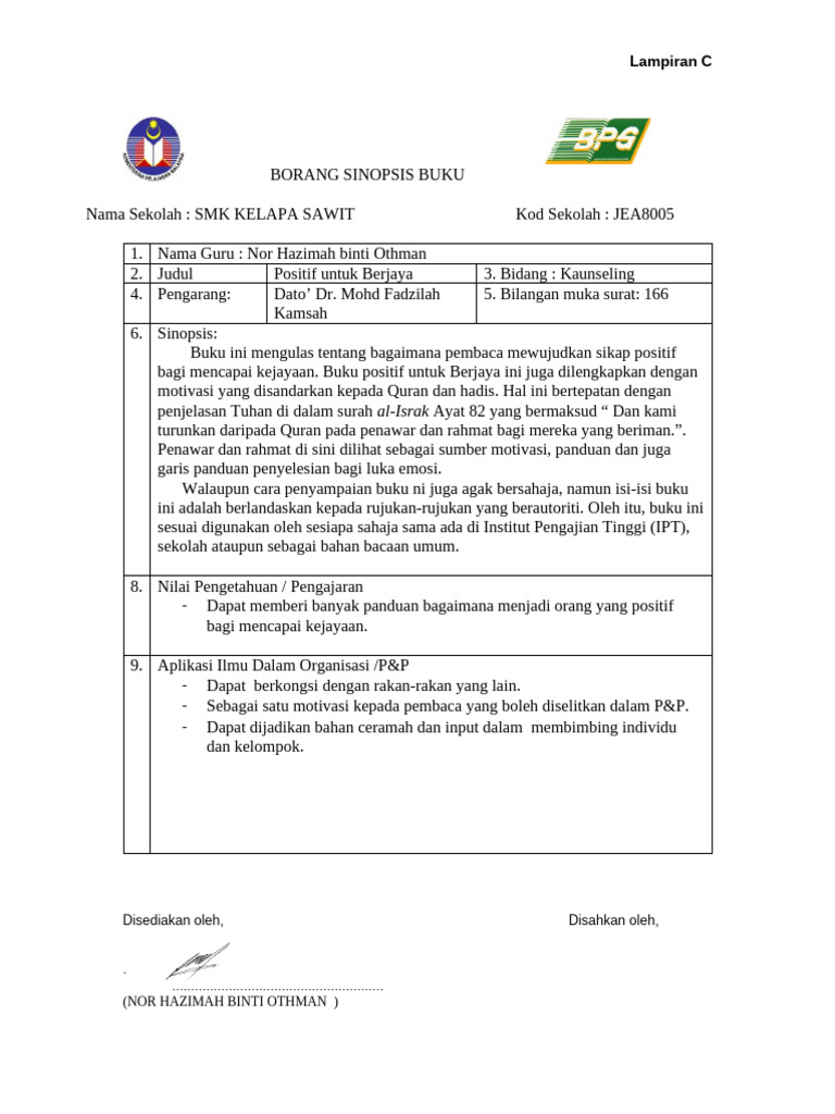 Positif Untuk Berjaya | PDF