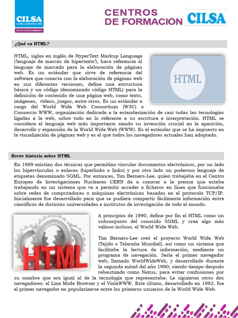 Guía Básica de HTML y HTML5 | PDF | HTML | Red mundial