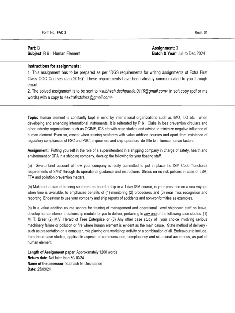 Assignment 3 of B6 | PDF