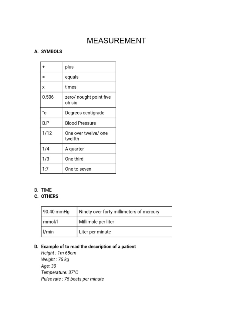 Measurement | PDF