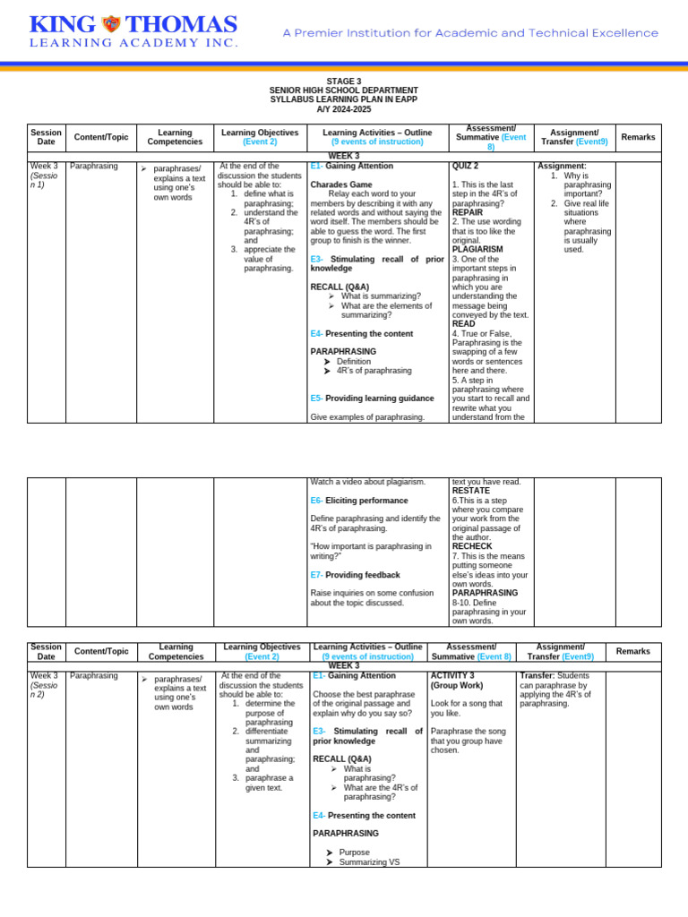 LP Week 3 Reyes EAPP | PDF