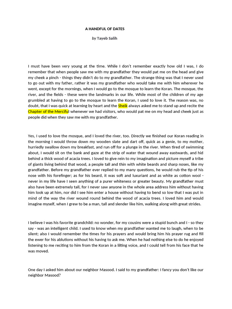 A Handful of Dates | PDF