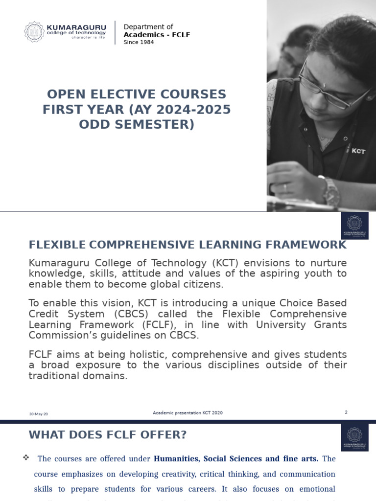 Open Elective Courses - Ay 2024-25 - PPT | PDF