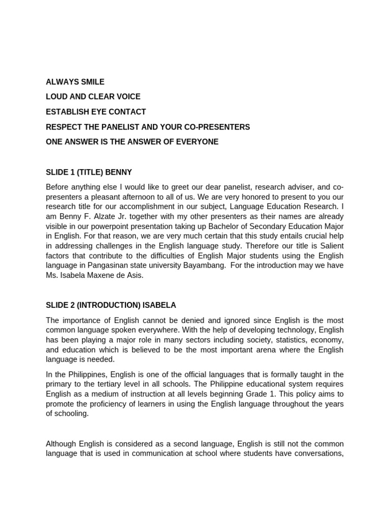 Title Defense Script | PDF