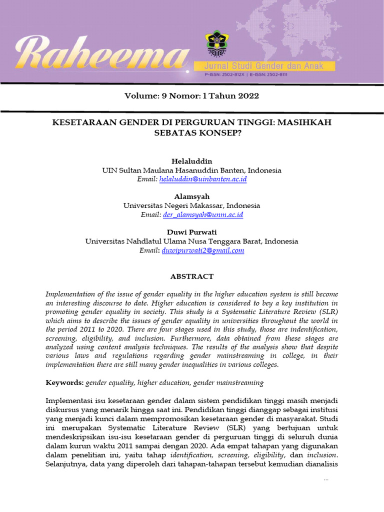 Raheema Gender | PDF