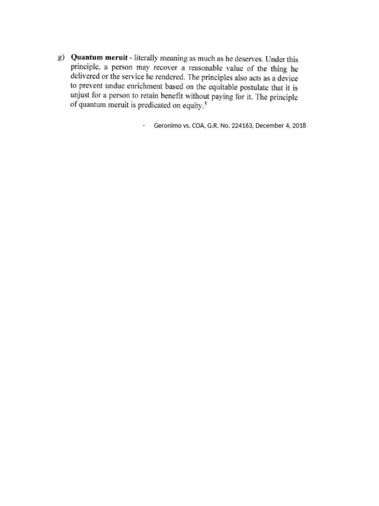 For Quantum Meruit | PDF