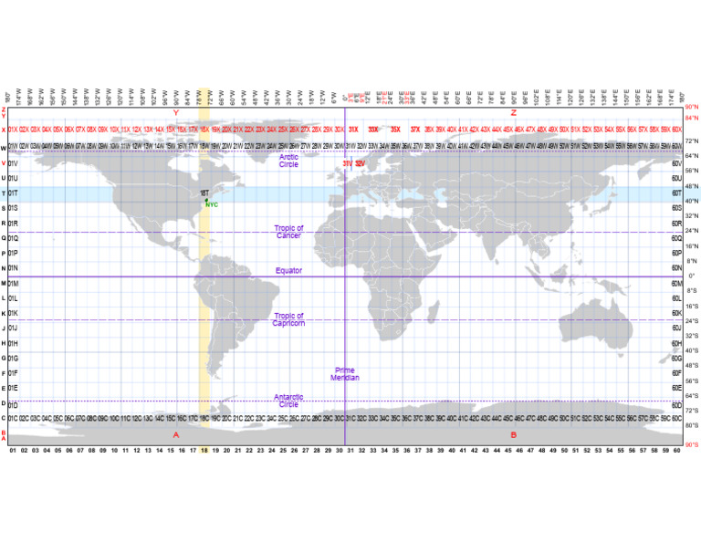Universal Transverse Mercator Zones | PDF