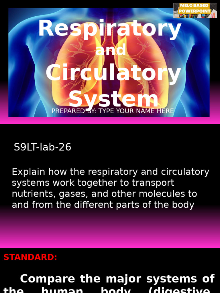 G9 Science Q1 - Week 1-2 - Respiratory and Circulatory | PDF