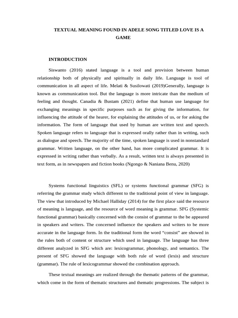 Uas Lexicogrammar - Firyal Imtinan Sya'ban - A320190292 - E Class | PDF