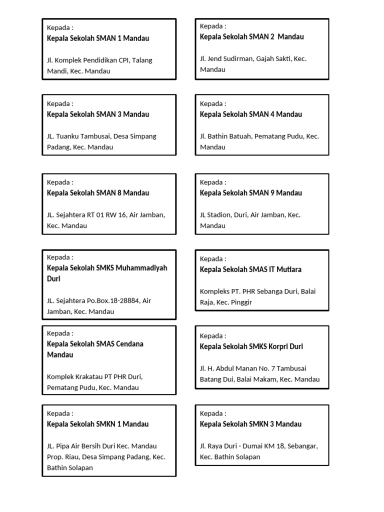 Lebel Undangan 1 | PDF