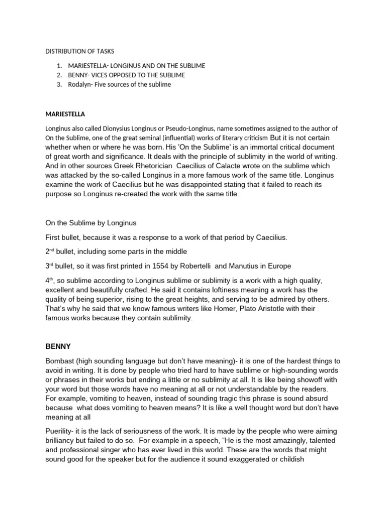 Longinus Script | PDF