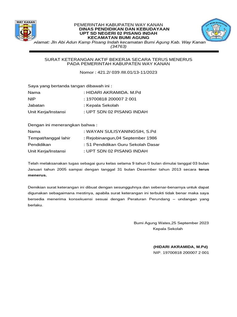 Contoh Surat | PDF