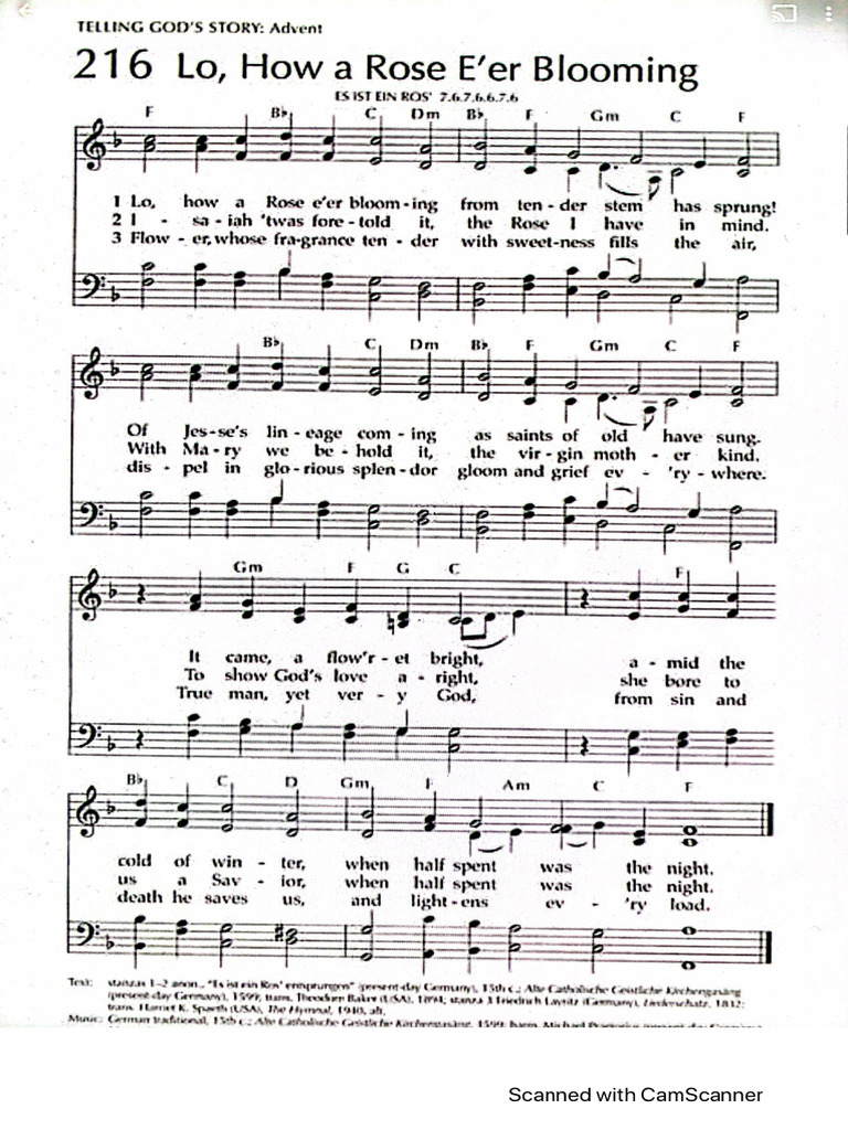 Lo, How A Rose | PDF