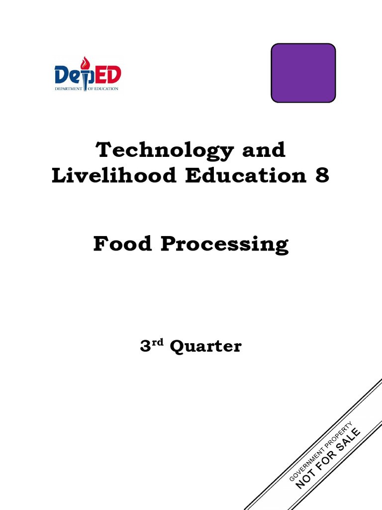 TLE GRADE 8 FOOD PROCESSING 3rd Q | PDF